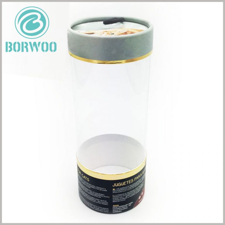 Clear round boxes with lids | Custom tube boxes packaging wholesale
