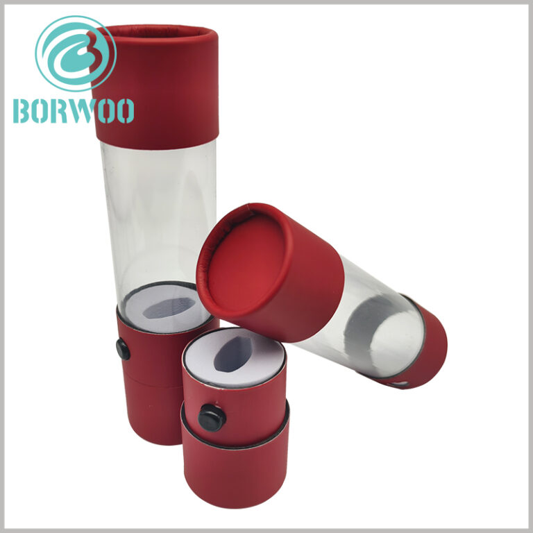 Vape plastic tube packaging with child resistant lock