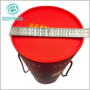 Extra large diameter cardboard tubes packaging with rope handle