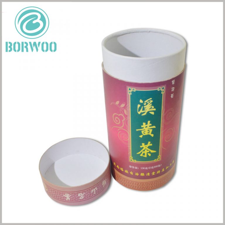 Large cardboard cylinder boxes wholesale | Custom tea box packaging