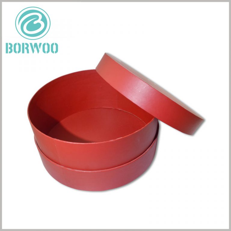 Custom large round gift boxes with lids | Red dress packaging wholesale