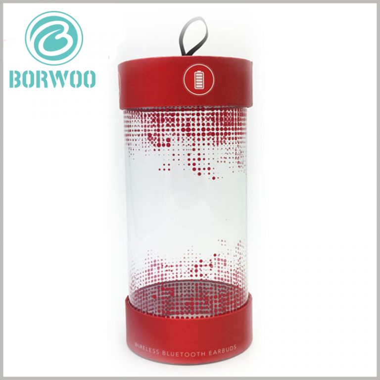 Clear plastic tube packaging boxes with paper lids | Tube boxes