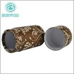 Printed small diameter cardboard tubes packaging boxes with lids