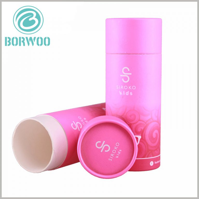 Black cardboard tube gift packaging boxes with EVA stuffing