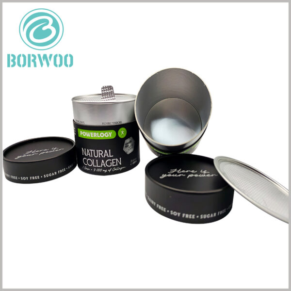 200g food powder packaging tube with Easy-tear aluminum foil lid