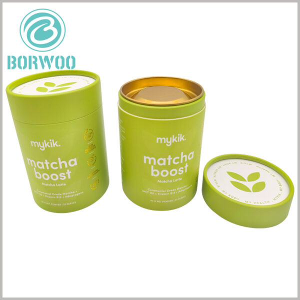 100g powder packaging paper tube with iron lid