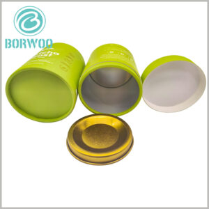 100g powder packaging paper tube with iron lid